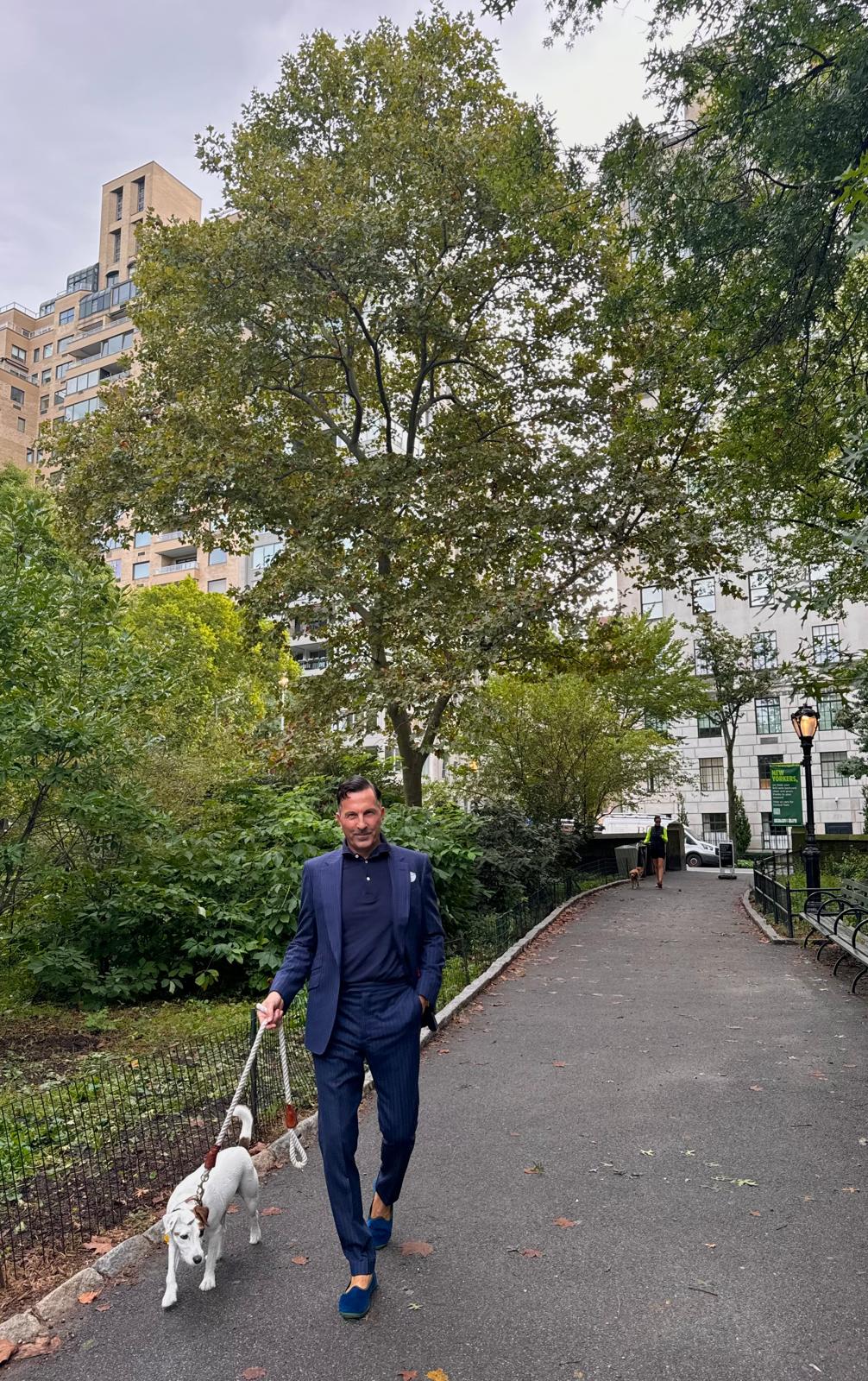 AK MC blue Venetian slippers - Alexander Kraft Monte Carlo